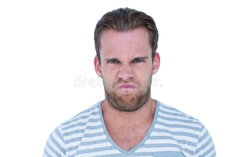 Angry Man Looking at Camera Stock Image - Image of irritated ...