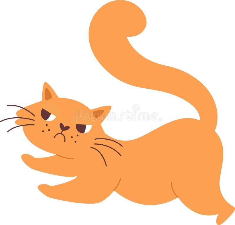 Angry Cat Cartoon stock vector. Illustration of cartoon - 330638313