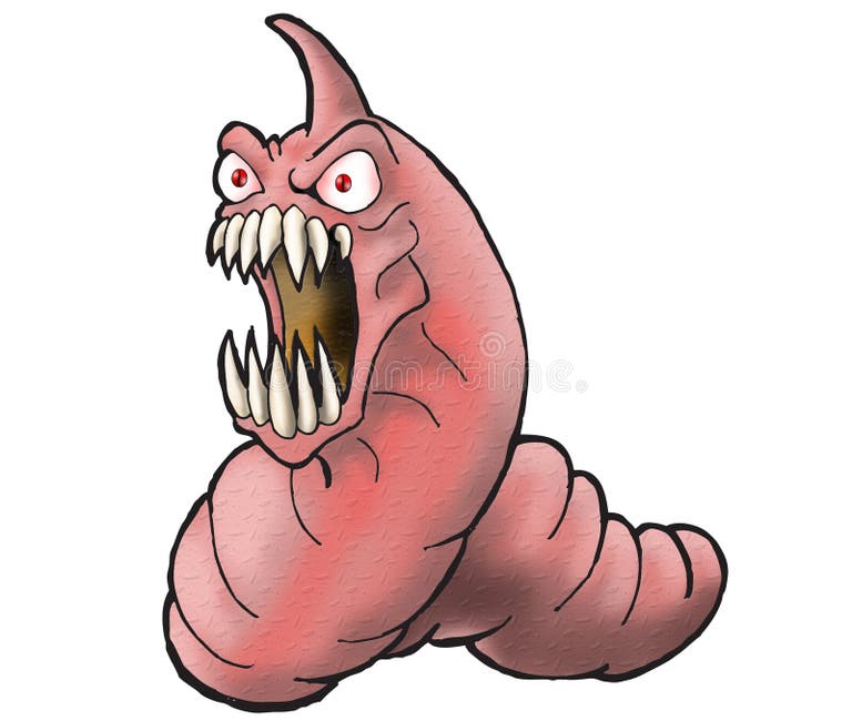 Angry Worm Cartoon Stock Illustrations – 256 Angry Worm Cartoon Stock ...