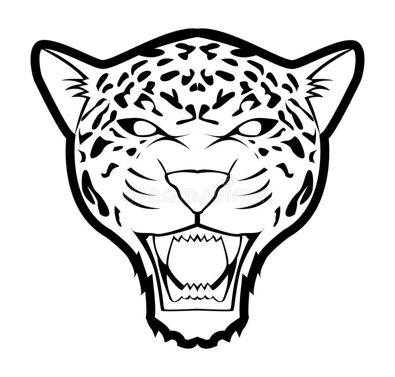 Angry Cheetah Animal Mascot, Roaring Wild Cat Head Stock Vector ...