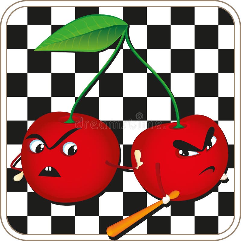 Angry Cherries Stock Illustrations – 50 Angry Cherries Stock ...