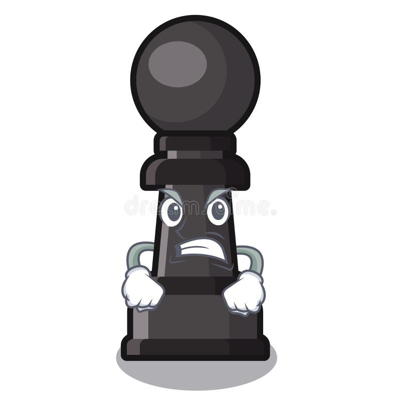 Angry Chess Queen in the Cartoon Shape Stock Vector - Illustration of ...