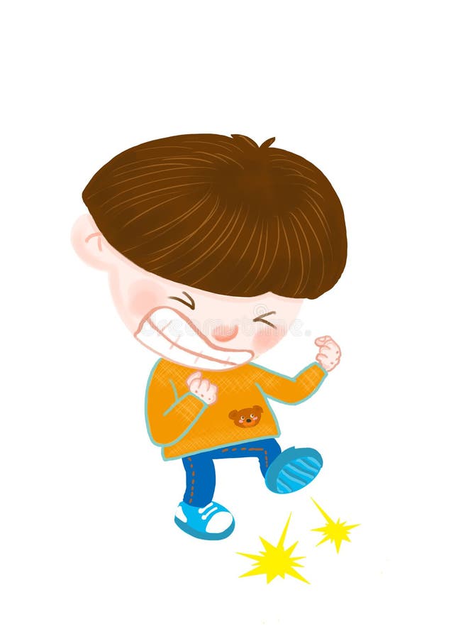 Angry child stock illustration. Illustration of outdoor - 28859991