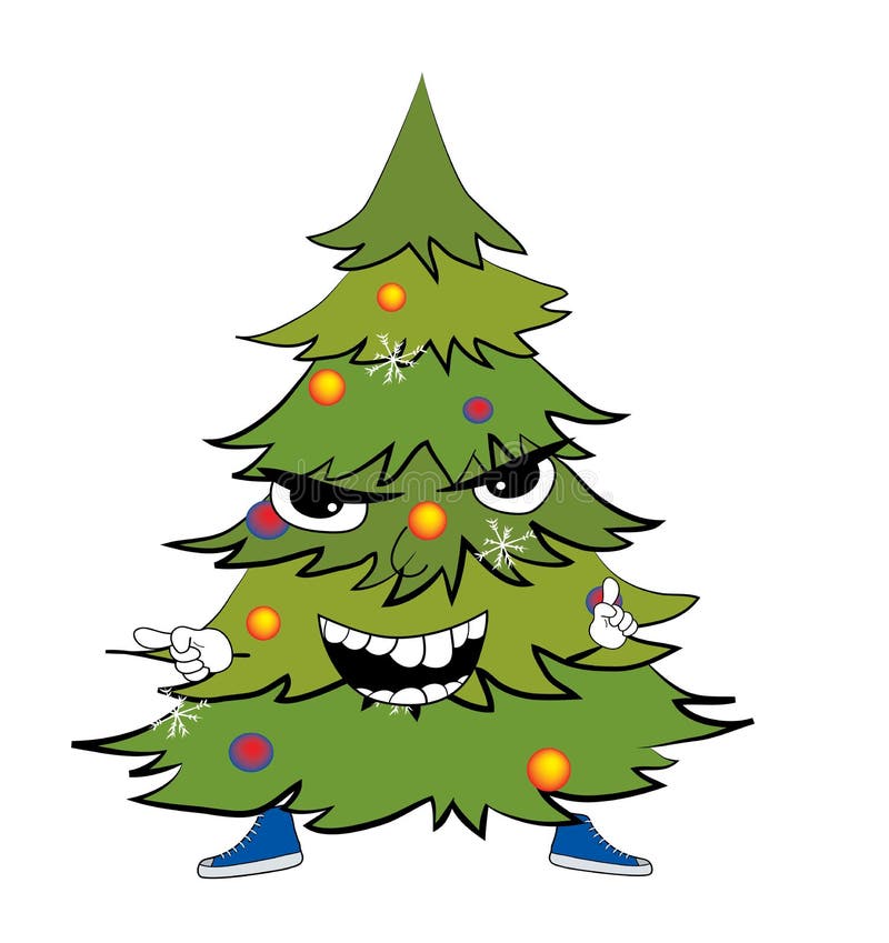 Angry tree cartoon stock illustration. Illustration of clipart - 47957813
