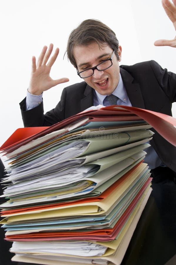 Overworked administrator stock photo. Image of overwhelming - 2110598