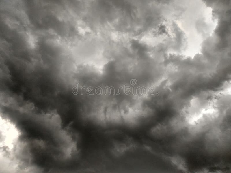 Angry clouds with wind stock image. Image of cumulus - 246856257