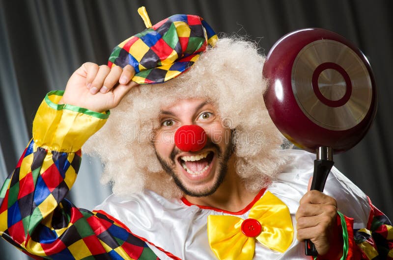 Angry clown stock image. Image of celebration, irritated - 46297589