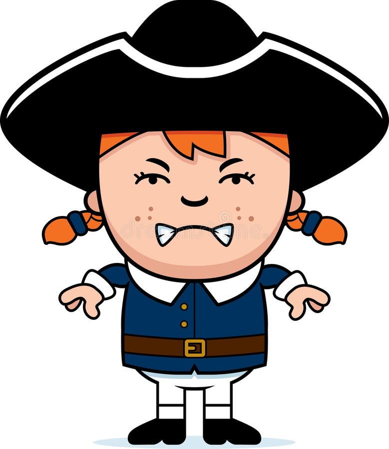 Sad Cartoon Colonial Man stock vector. Illustration of colonial - 51208024