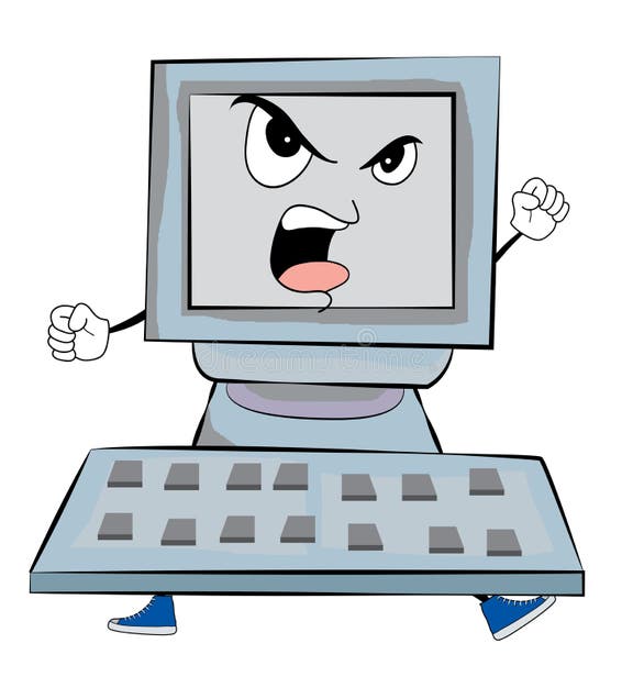 Angry Computer Stock Illustrations – 6,423 Angry Computer Stock ...
