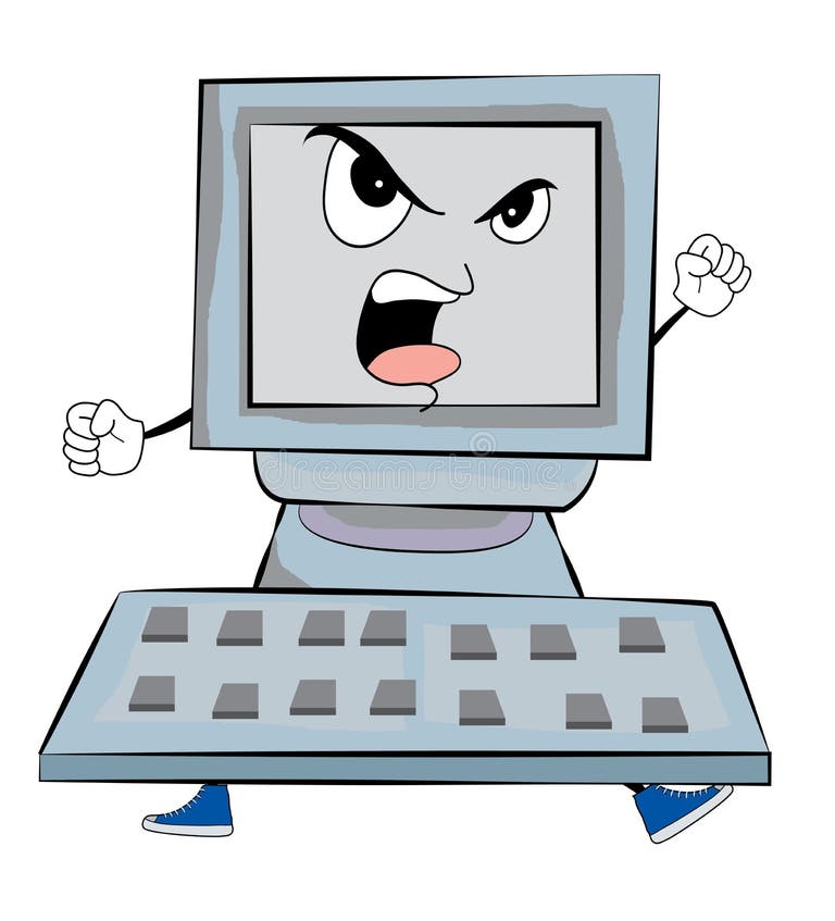 Angry Computer Stock Illustrations – 6,479 Angry Computer Stock ...