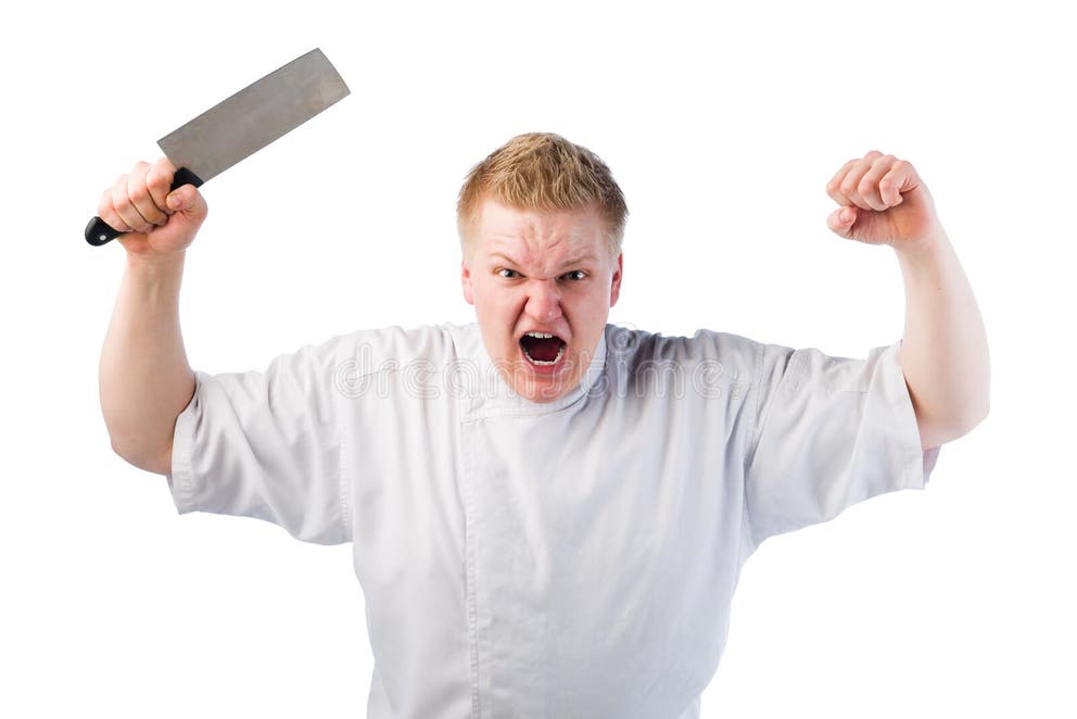 Angry cook stock image. Image of person, cook, indoors - 24828993
