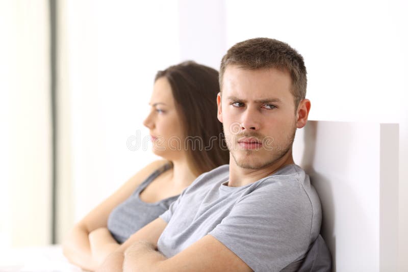 Sad Couple after Argument or Breakup Stock Photo - Image of ashamed ...