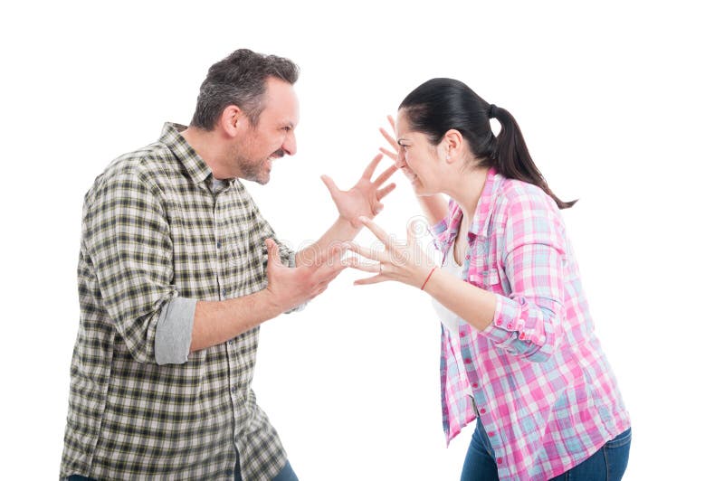 Angry Couple Fighting And Shouting Stock Image - Image of couple ...