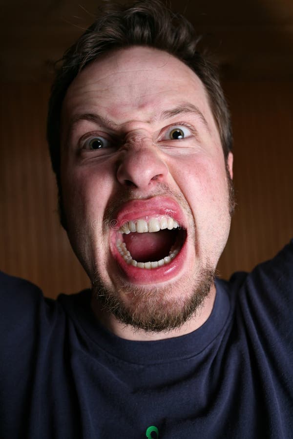 Angry, crazy man stock image. Image of chiaroscuro, eyes - 10421787
