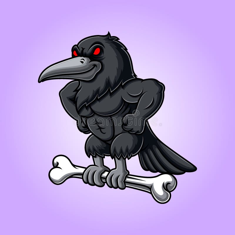 Cartoon Evil Crow