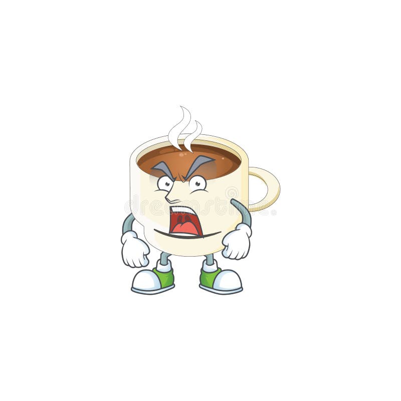 Angry Cup Coffee Cartoon Stock Illustrations – 322 Angry Cup Coffee ...