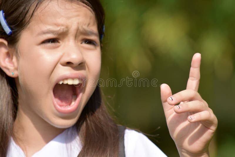 An Angry Cute Diverse Person Stock Image - Image of pleasant, diversity ...