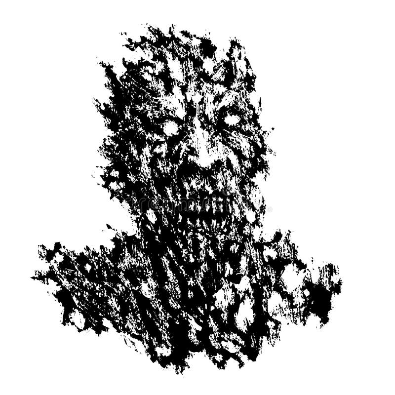 Angry Demon Concept. Vector Illustration. Stock Vector - Illustration ...