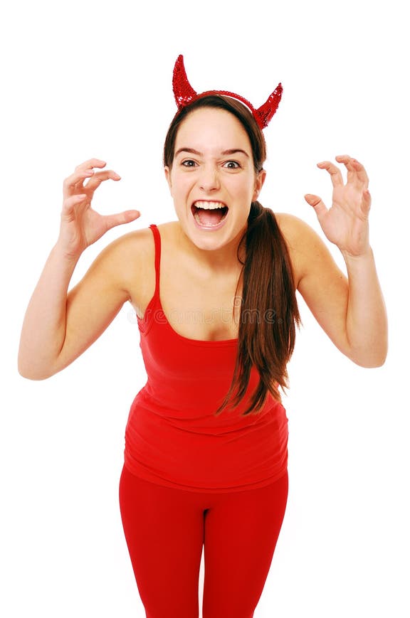 Angry devil stock photo. Image of evil, frustration, emotions - 12376174