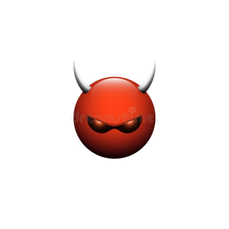 Vector angry devil icon stock vector. Illustration of horror - 100143303