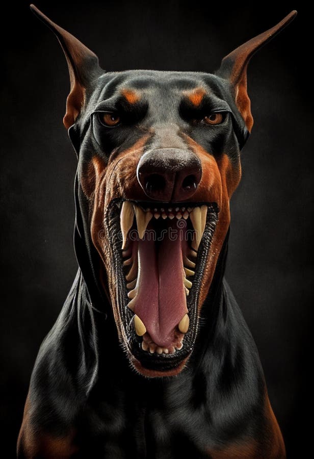 Angry Doberman Stock Illustrations – 278 Angry Doberman Stock ...