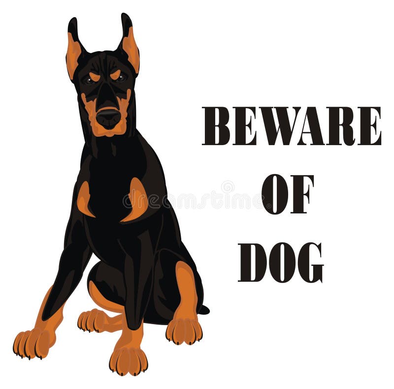 Angry Doberman Stock Illustrations – 420 Angry Doberman Stock ...