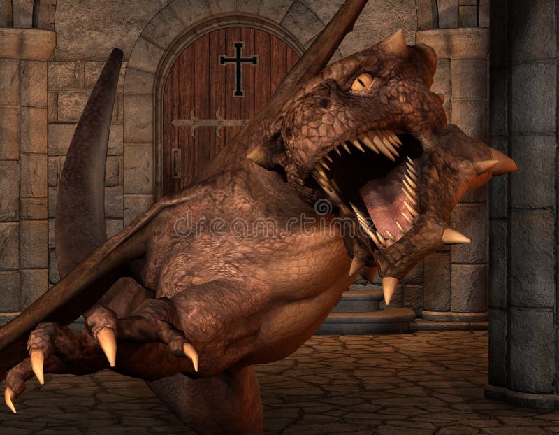 Angry Dragon stock illustration. Illustration of aggressive - 26772850