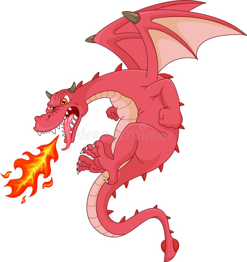 Angry Dragon stock vector. Illustration of green, angry - 11845247