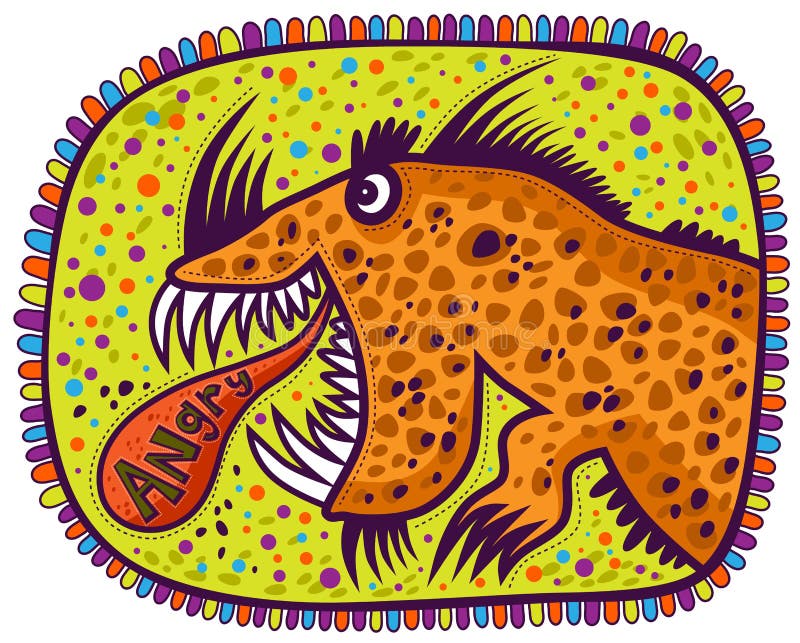 Angry dragon stock vector. Illustration of colored, illustrations ...