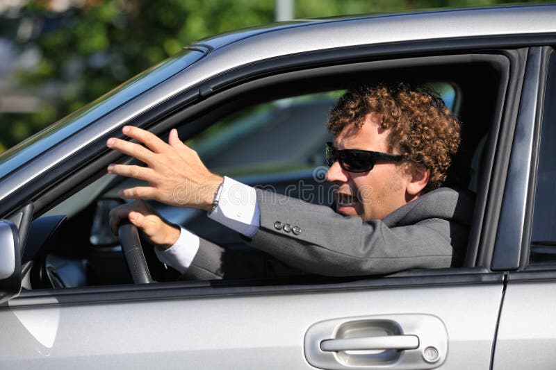Angry driver stock photo. Image of rage, road, stress - 2943156