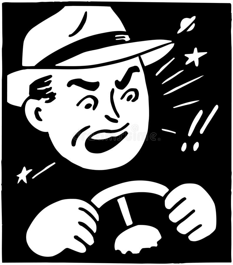 Crazy Drivers - Vinyl-ready Vector Illustration. Stock Vector ...