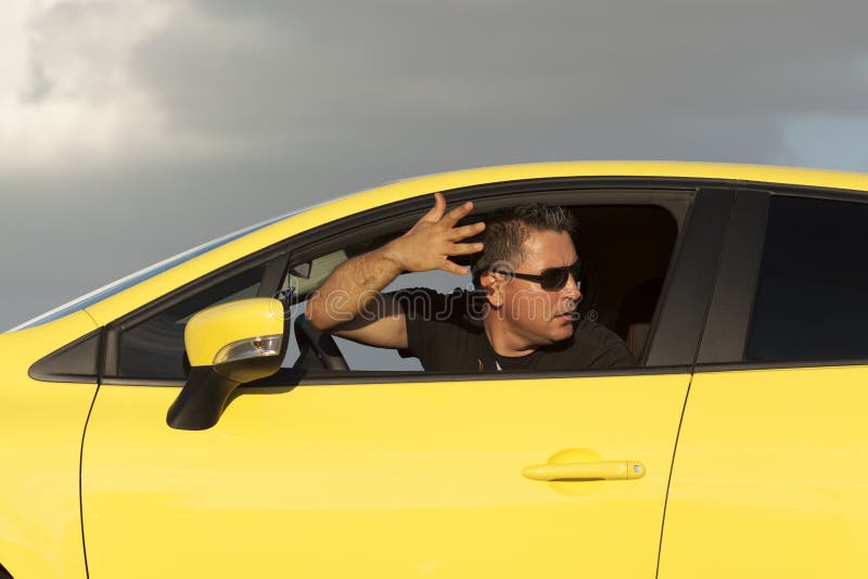 Angry Driver stock image. Image of mean, furious, facial - 62361387