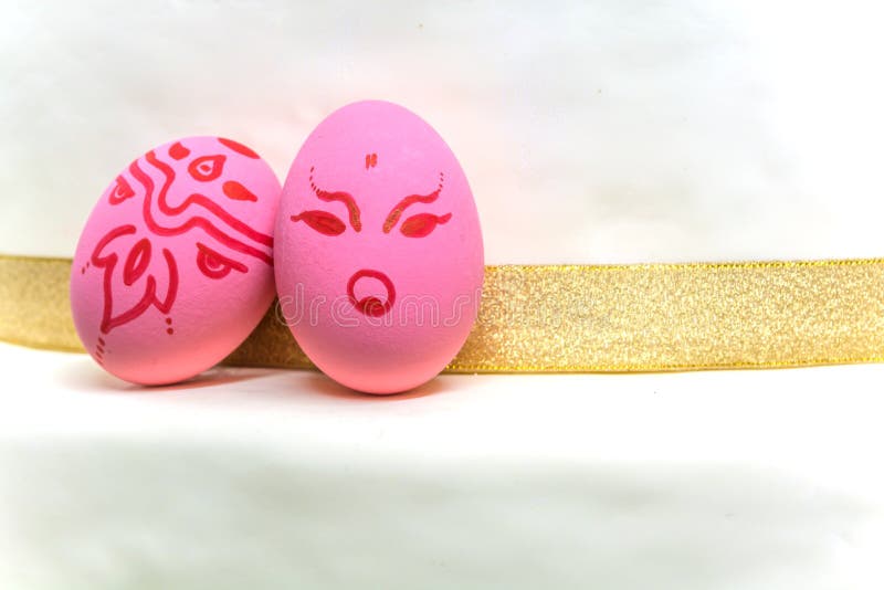 Angry Easter Egg, Sweetly Pink Stock Image - Image of decoration, paint ...