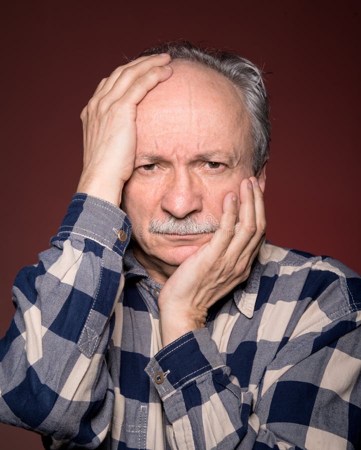 Angry elderly man stock image. Image of depression, angry - 37756069