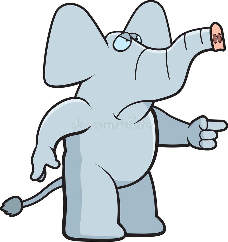 Angry Elephant stock vector. Illustration of upset, angry - 14293095
