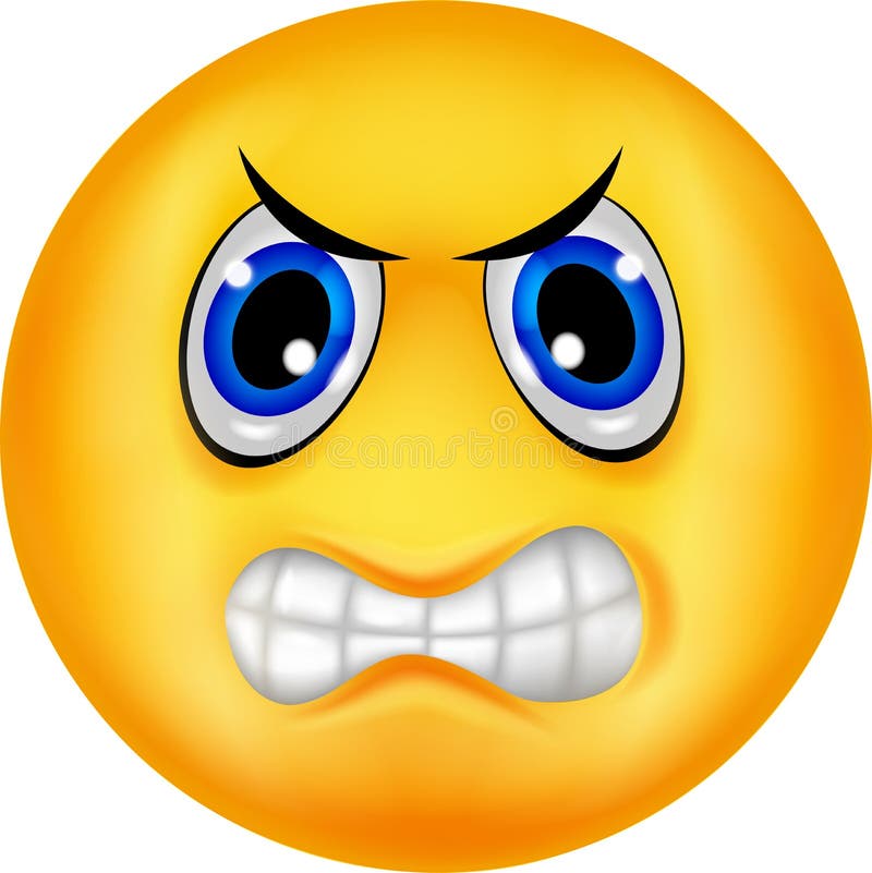 Angry emoticon stock vector. Illustration of emoticon - 29404932