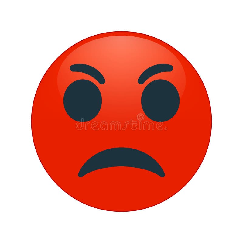 Angry Emoticon. Angry Emoticon Stock Vector - Illustration of emoticon ...