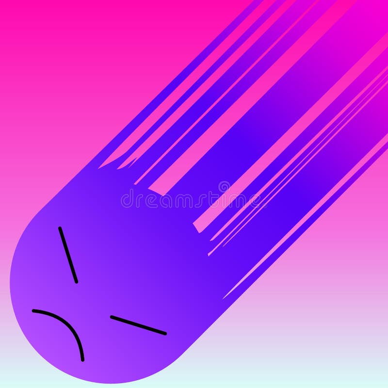 Angry Face in Purple with Fire 09 Stock Vector - Illustration of cute ...