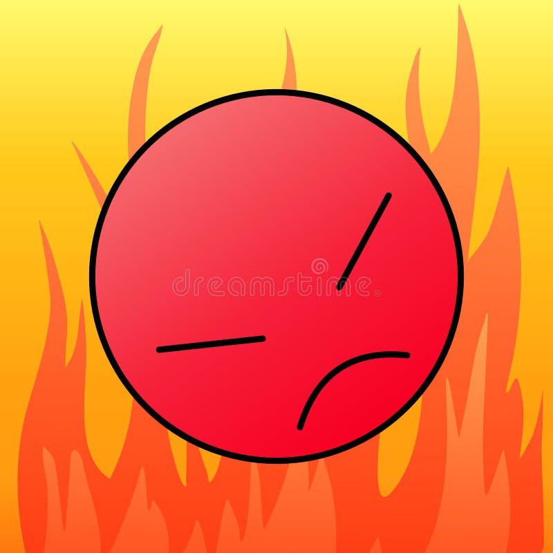 Fire Ball Angry Cartoon Face Stock Illustrations – 121 Fire Ball Angry ...