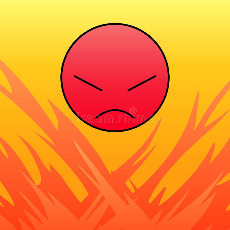 Fire Ball Angry Cartoon Face Stock Illustrations – 124 Fire Ball Angry ...