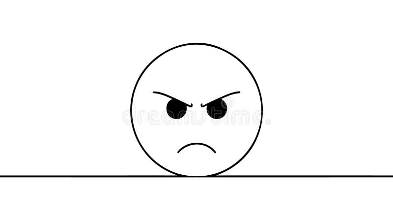 Angry Emotion, Reaction Symbol Icon Vector Stock Vector - Illustration ...