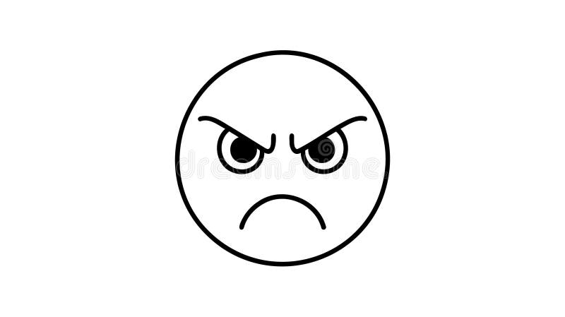 Angry Emotion, Reaction Symbol Icon Vector Stock Vector - Illustration ...