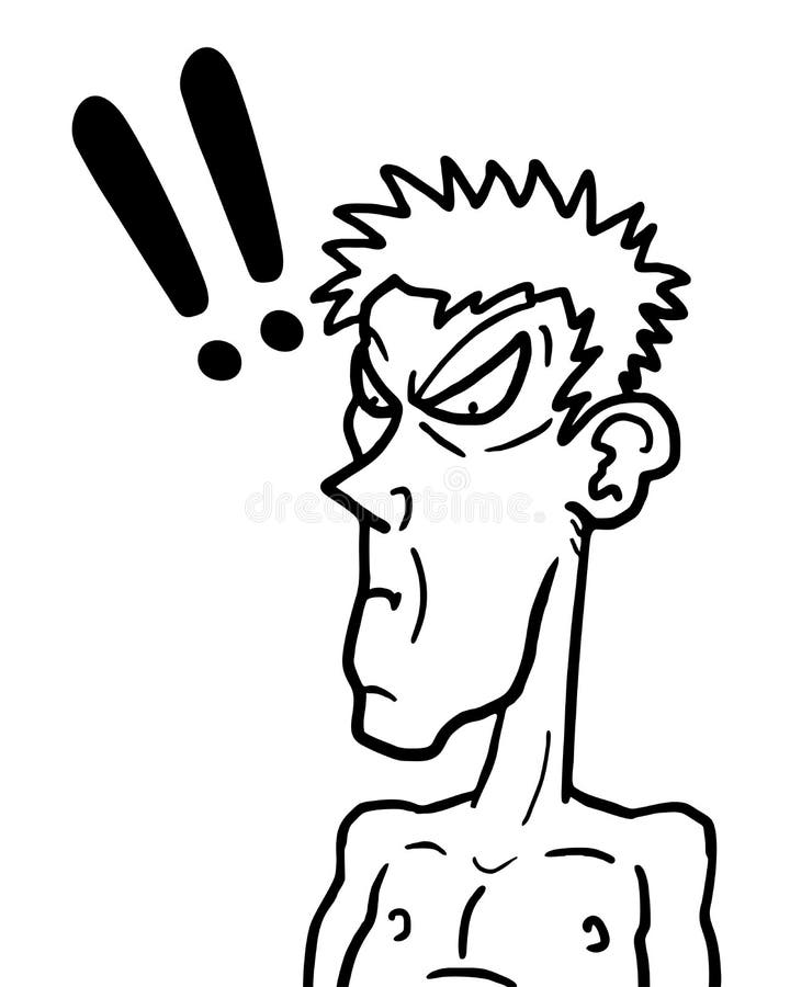 Angry exclamation stock vector. Illustration of strange - 249739951