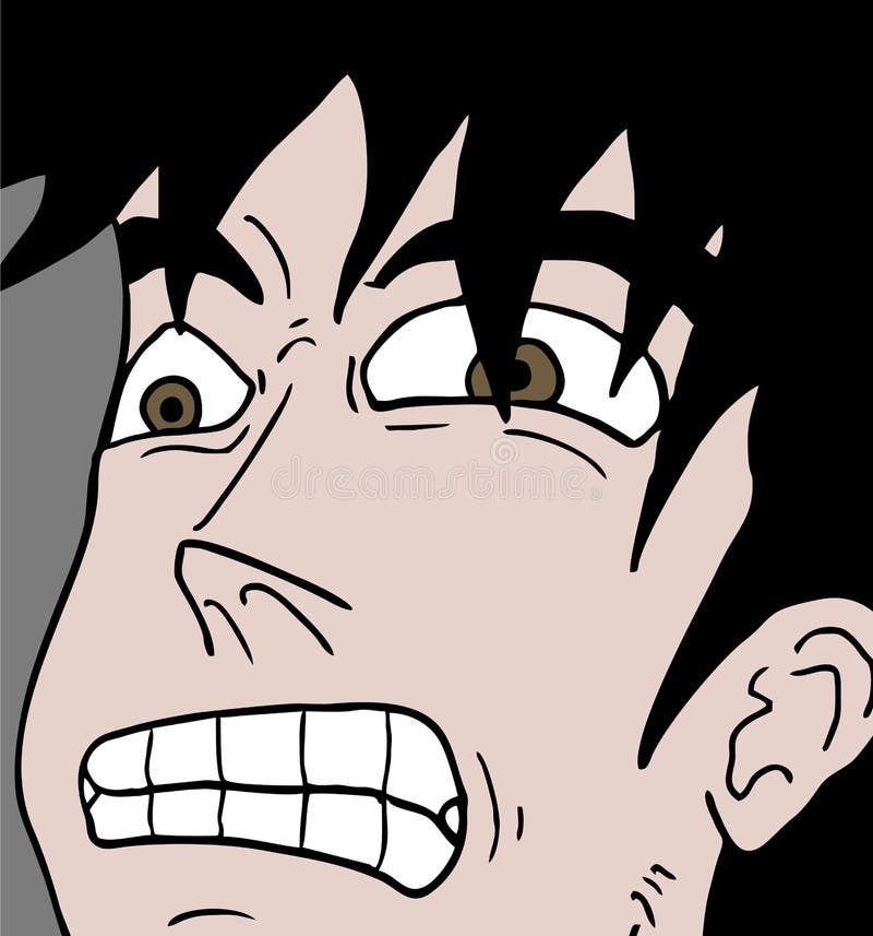 The Angry Expression with the Big Eyes Changes To the Dark Skull ...