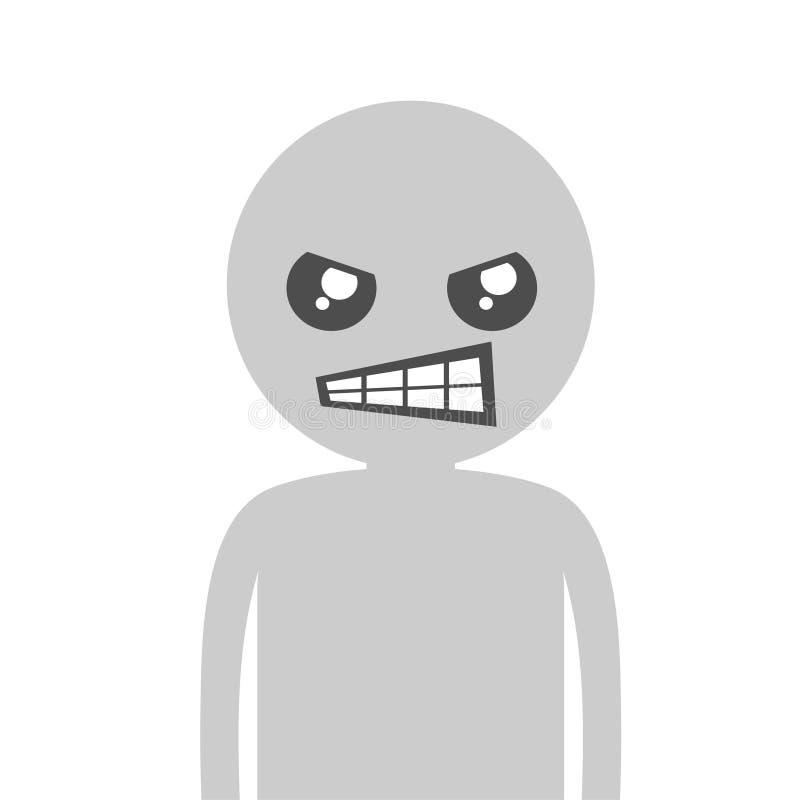 Angry expression design stock vector. Illustration of icon - 102181011