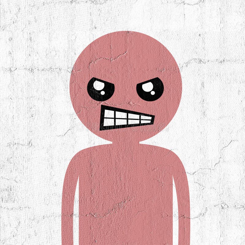 Angry expression design stock vector. Illustration of face - 99976334