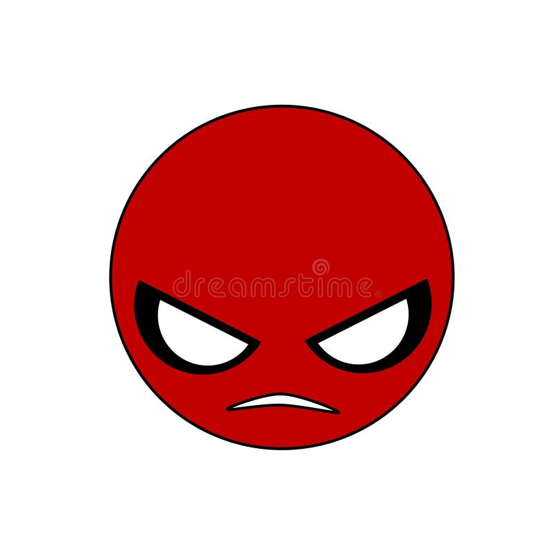 Angry Expression Hero Cartoon Illustration Stock Illustration ...