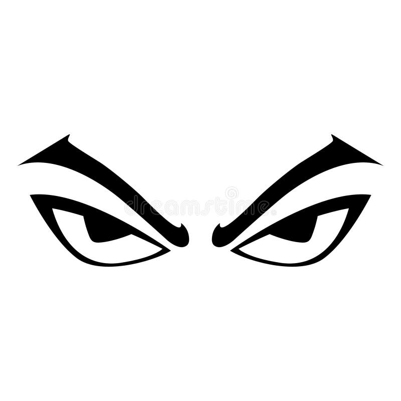 Angry Eyes Vector Human Gesture Stock Vector - Illustration of ...