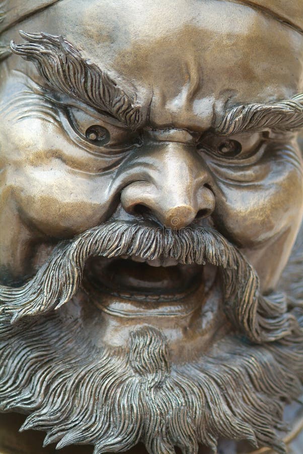 Angry face stock image. Image of chinese, mouth, beard - 2037363