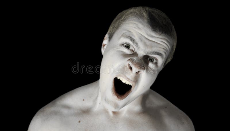 Angry face stock image. Image of dramatic, natural, model - 24596691